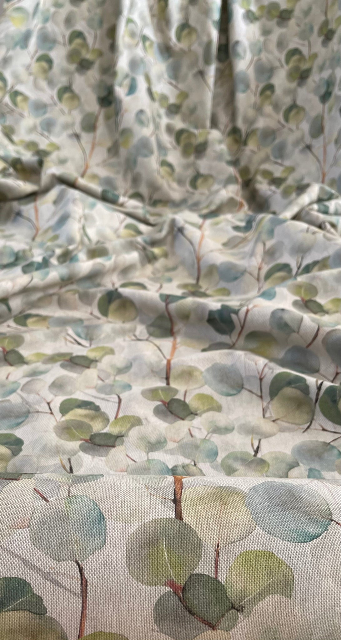 Eucalyptus Watercolor Botanical Fabric - Myrtaceae Inspired - Sold by ...